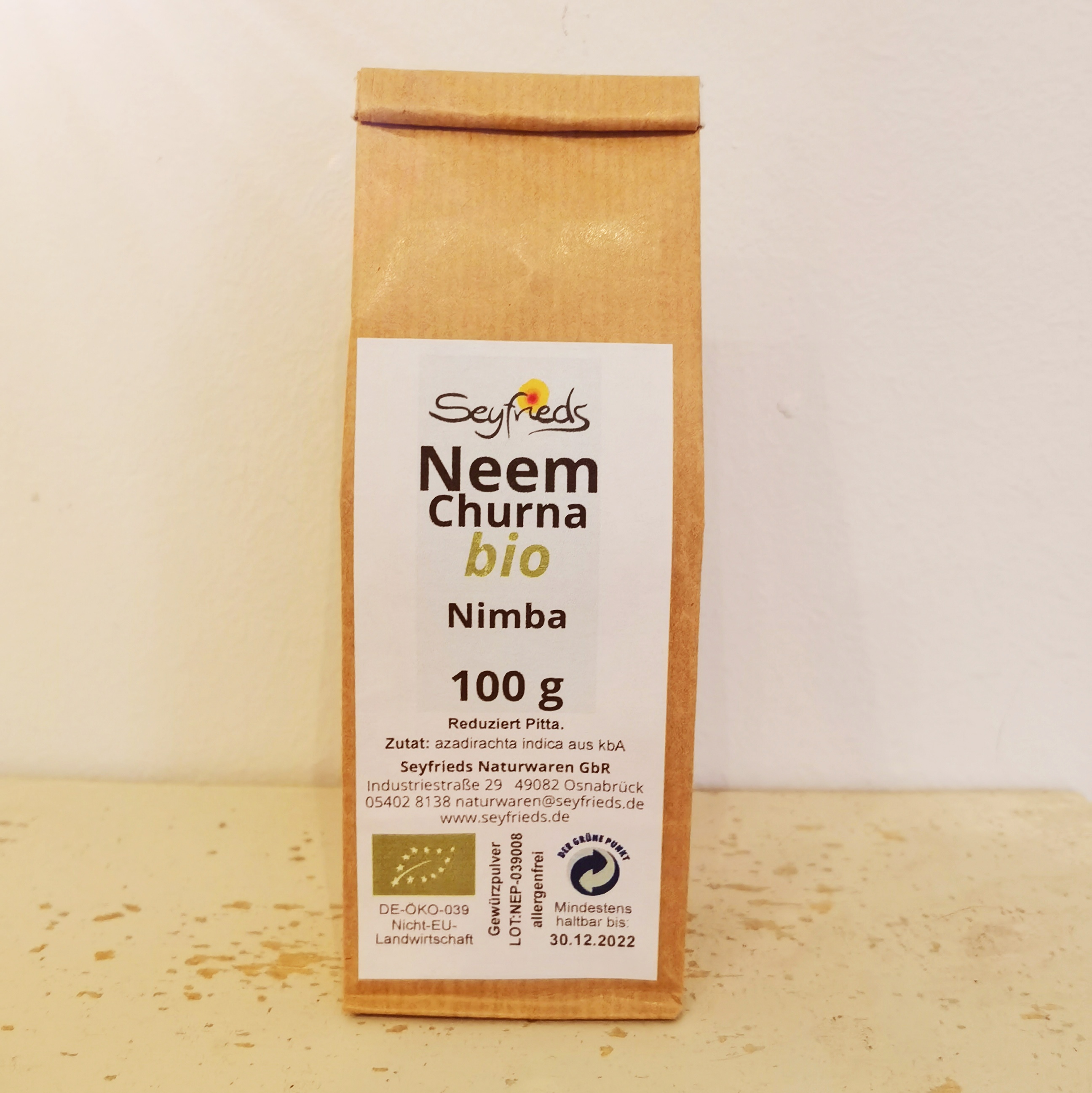 Neem Churna 100g Pulver bio - Nimi | Kräuterpulver ...