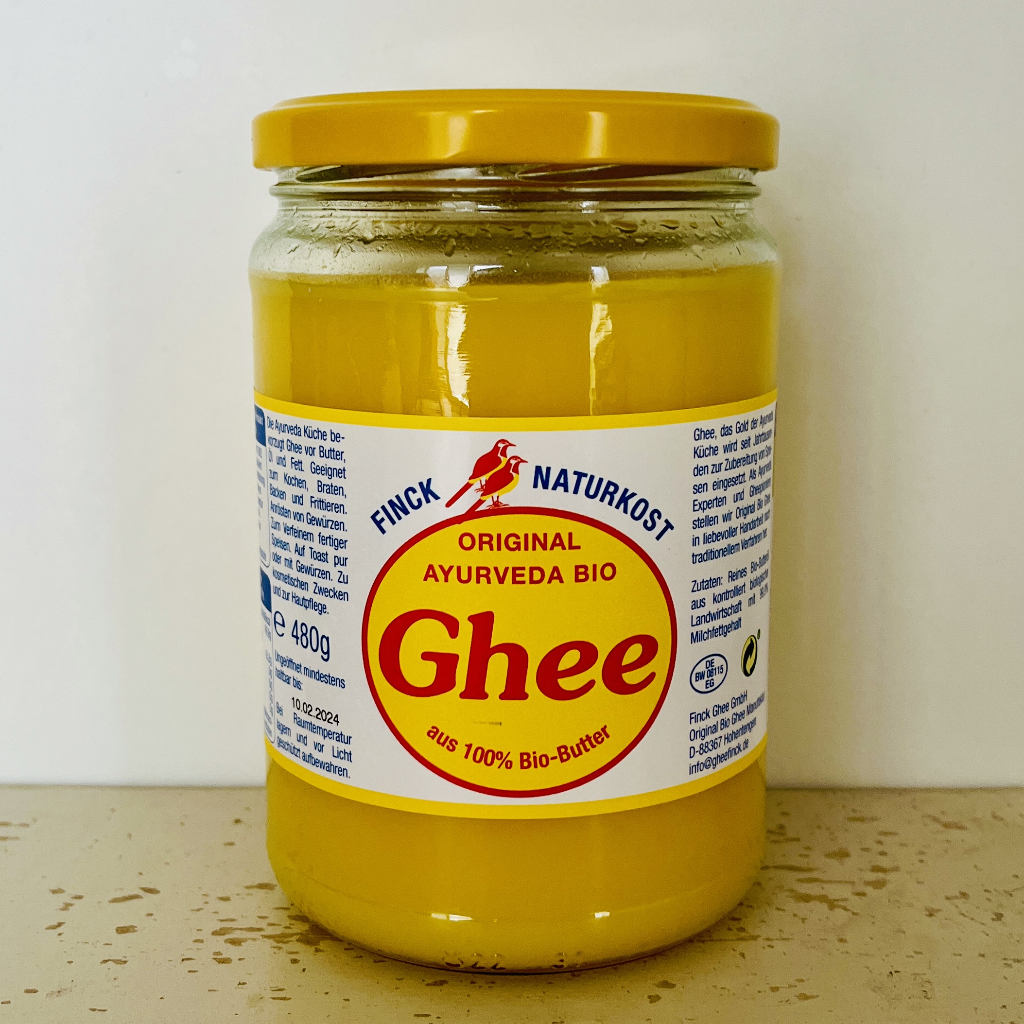 Ghee bio 480g - Finck Naturkost Germany | Ghee | Nahrungsmittel ...